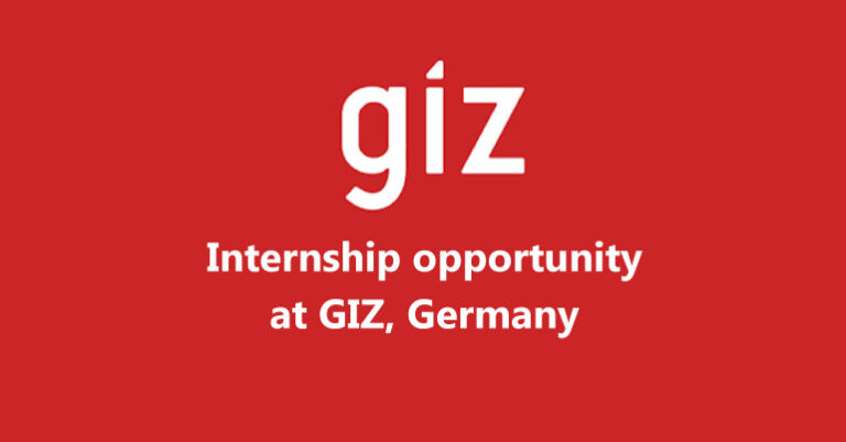 GIZ Internship Job 2026 with Monthly Stipend of €2,349 – Apply Now for ...