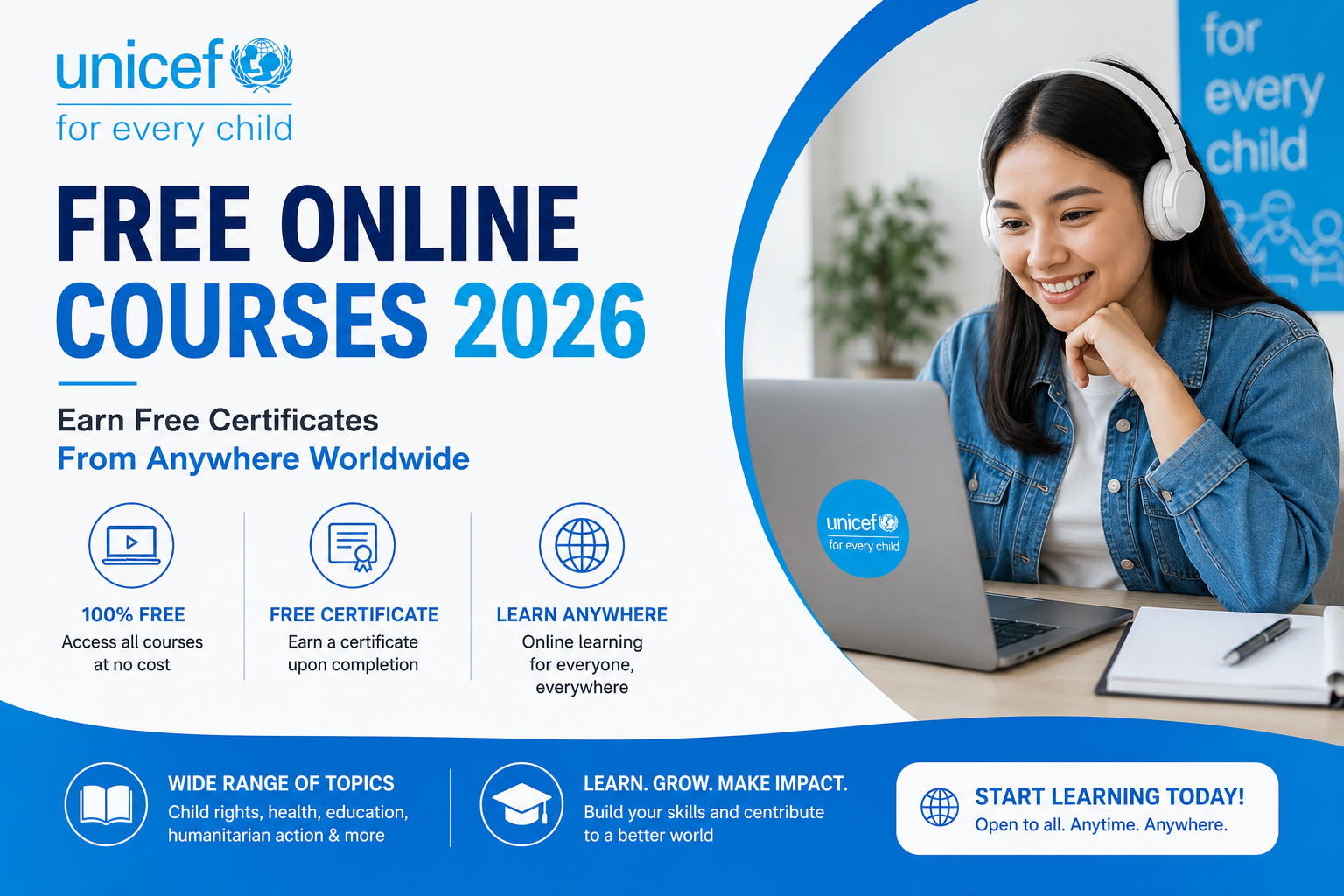 UNICEF Free Online Courses 2026: Earn Free Certificates From Anywhere ...