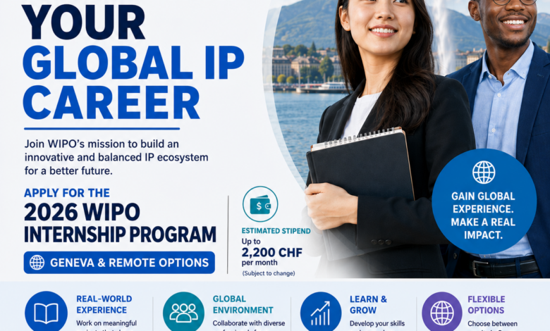 Kickstart Your Global IP Career: Apply for the 2026 WIPO Internship ...