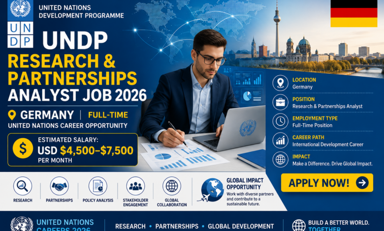UNDP Research and Partnerships Analyst Job 2026 in Germany (Estimated ...